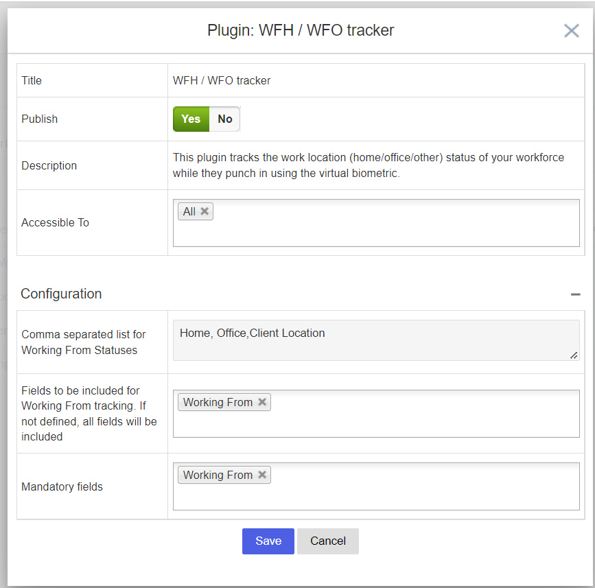 WFH / WFO tracker | uKnowva Extension Store